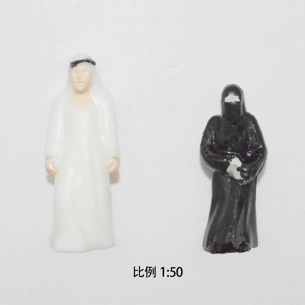 1:50 1:75scale arab figure 100pcs model color arab tiny people for ...