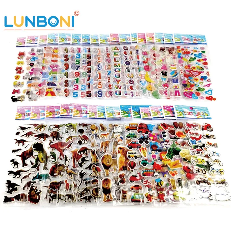 Cartoon-Kids-Stickers-1200-40-Different-Sheets3D-Puffy-Stickers-For ...