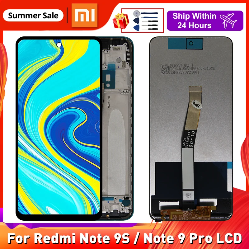 Pantalla LCD Original de 6,67 "para Xiaomi Redmi Note 9 Pro ...