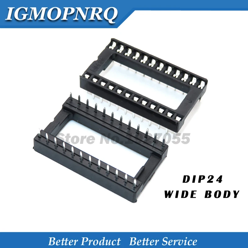10pcs DIP 24 24pin Wide body Sockets DIP DIP24 IC Sockets Adaptor ...