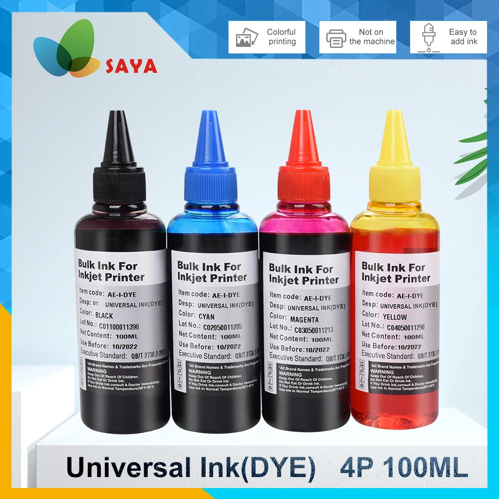 Universal Refill Dye Ink Kit For Epson Canon Hp Brother Lexmark Dell ...