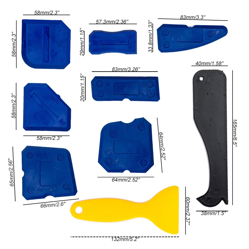Silicone Sealant Spreader Spatula Scraper For Door Caulk Tool Kit ...