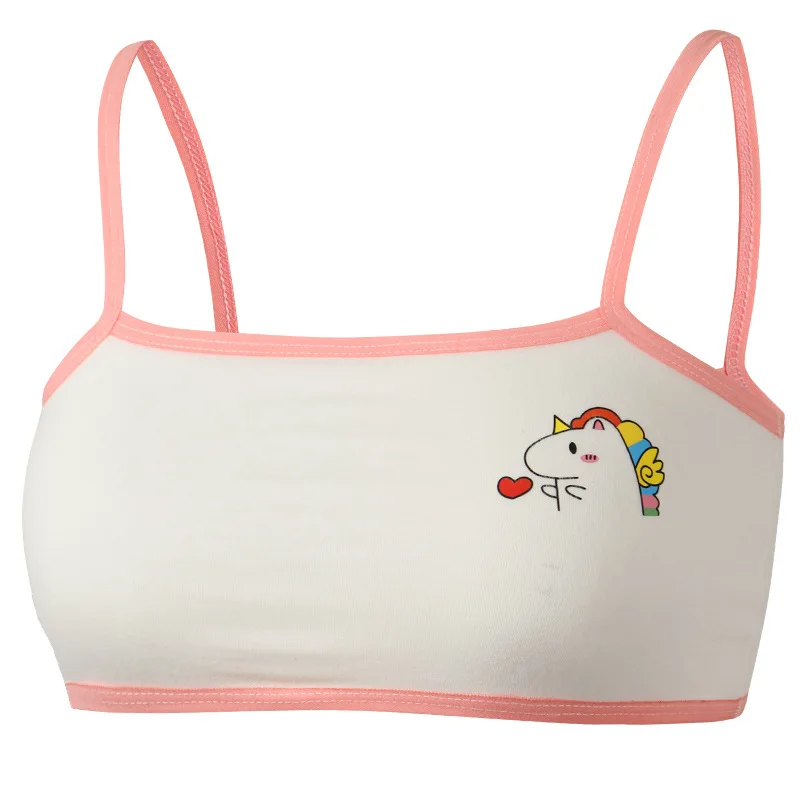 3pcs Cotton Girl Sports Bra For Teens Children Training Bras Teenagers ...