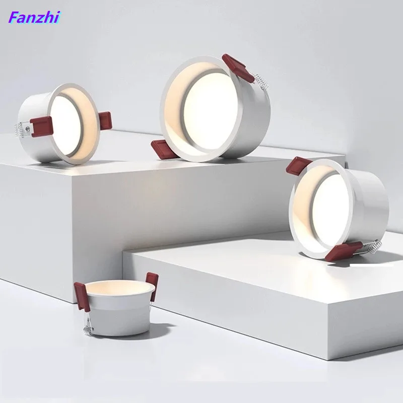 Frameless angle adjustable embedded LED downlight 5W 7W 12W 20W ...