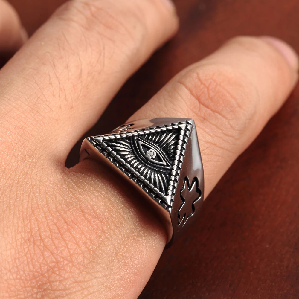 Retro-Stainless-Steel-All-Seeing-Eye-Ring-Men-Punk-Hip-Hop-God-s-Eye ...
