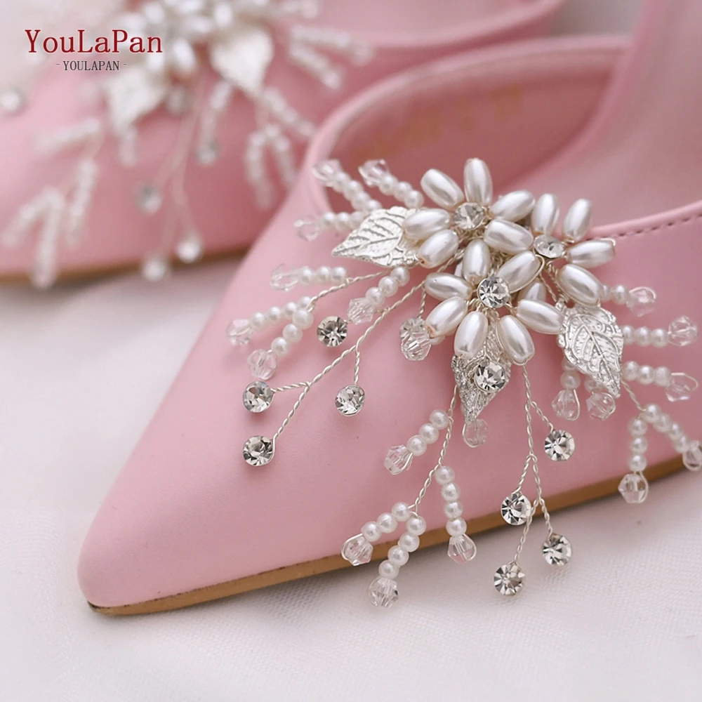 Pink Pearl Shoe Clips