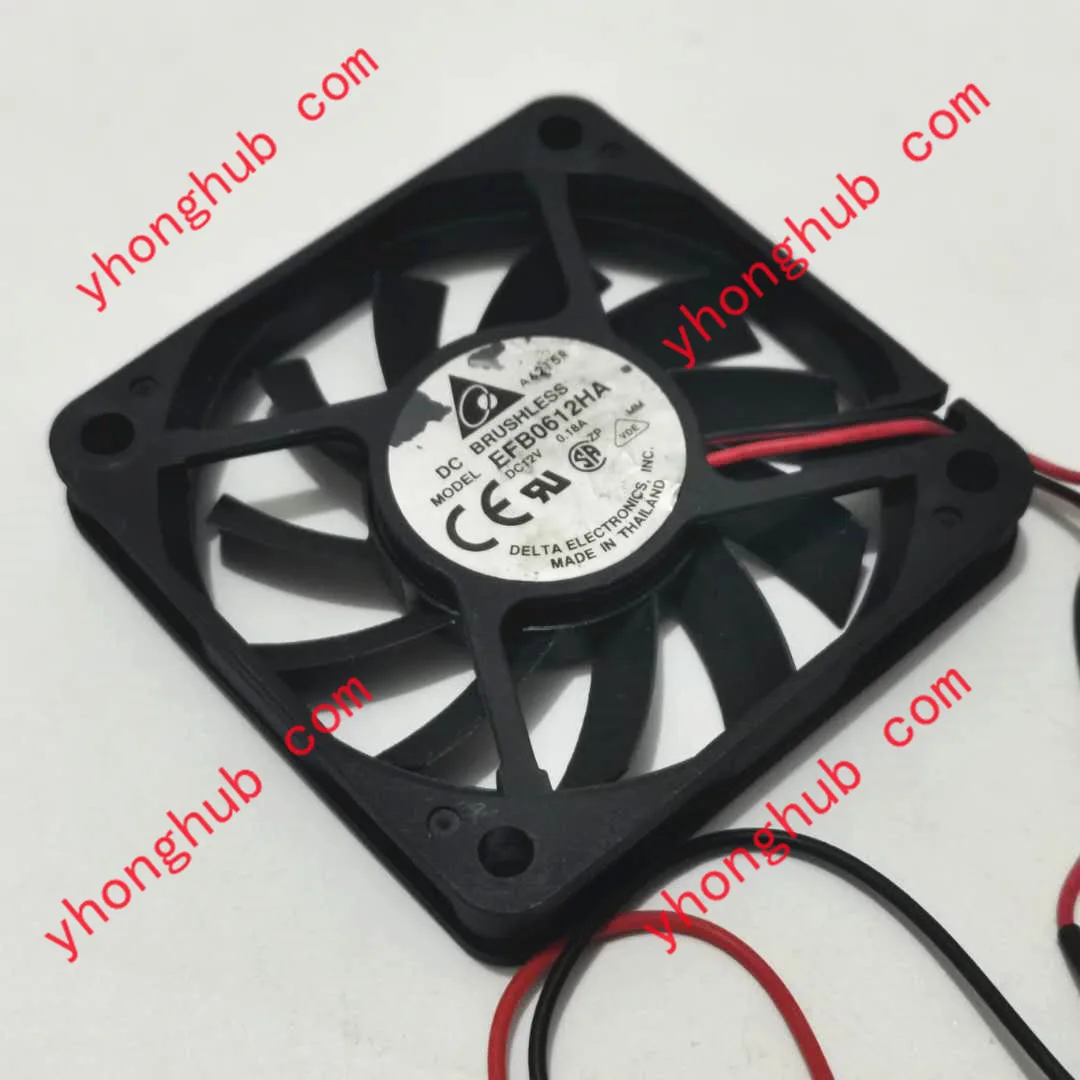 Delta Electronics EFB0612HA DC 12V 0.18A 60x60x10mm 서버 냉각 팬|square fan ...