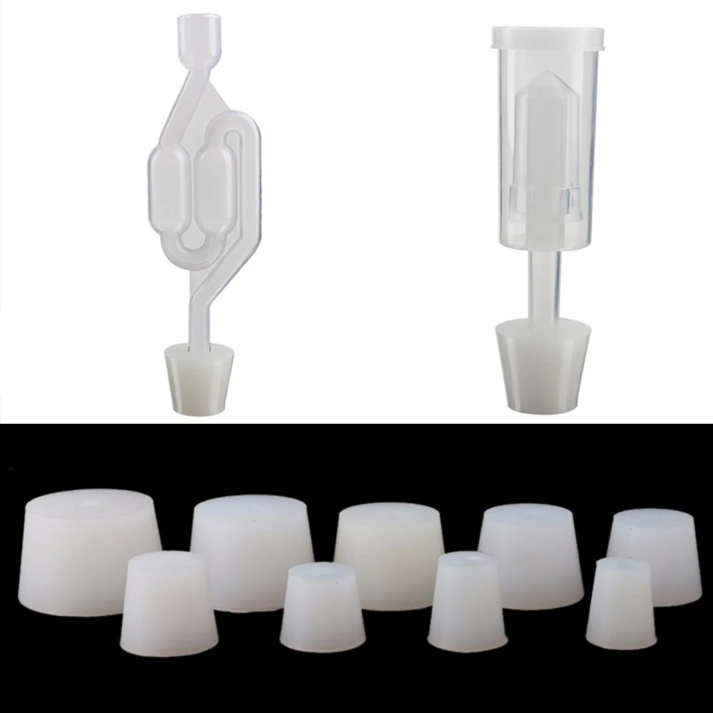 2020 Silicone Fermenter Cover Plug Stoppers With 8mm Hole For Airlock ...