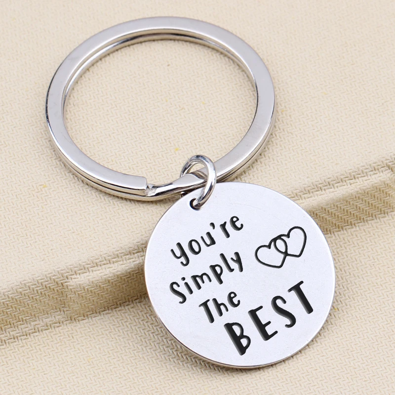 Fashion Charm Jewerly Keychain For Friends Couple Family Gift Stainless ...