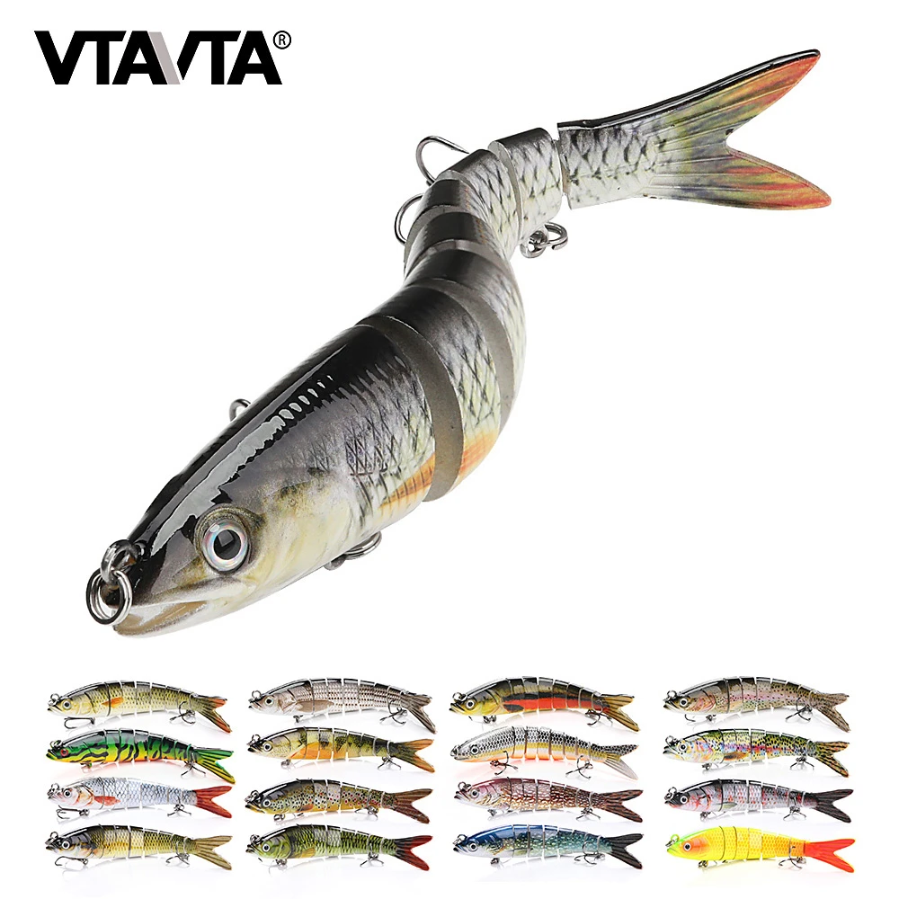 VTAVTA 10/14cm Wobblers 낚시 미끼 Jointed Crankbait Swimbait 8 세그먼트 하드 인공 미끼 낚시 미끼|낚시미끼들| - AliExpress
