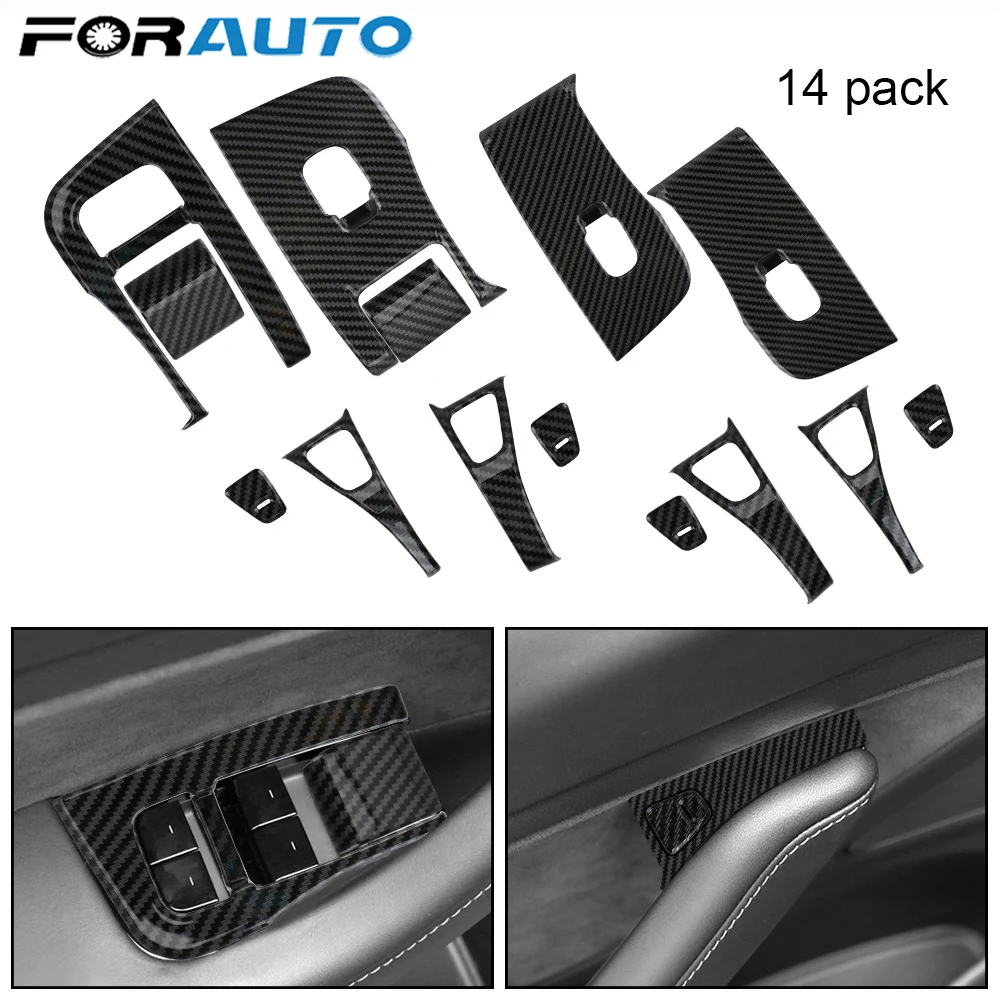 Car Abs Window Lifter Switch Buttons Decorative Frame Cover Trim ...