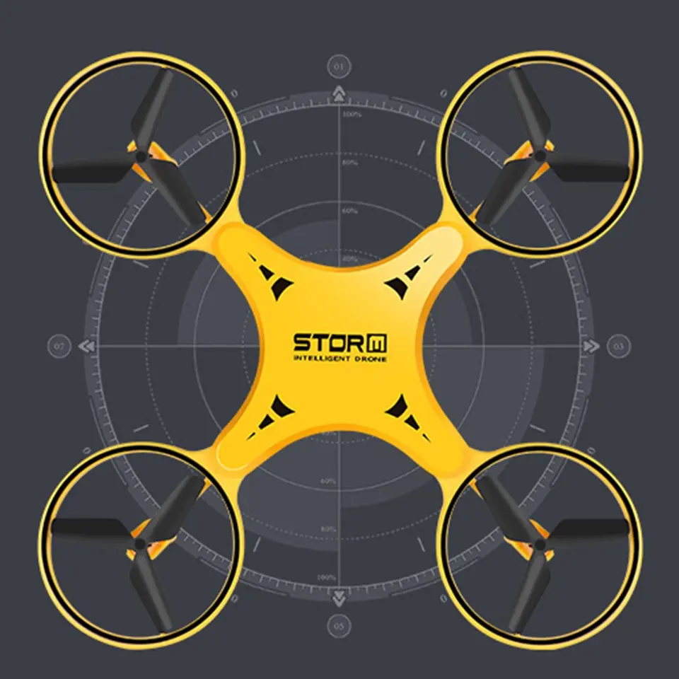intelligent Drone Storm-XY023- Mini Quadcopter Induction Smart Drone ...