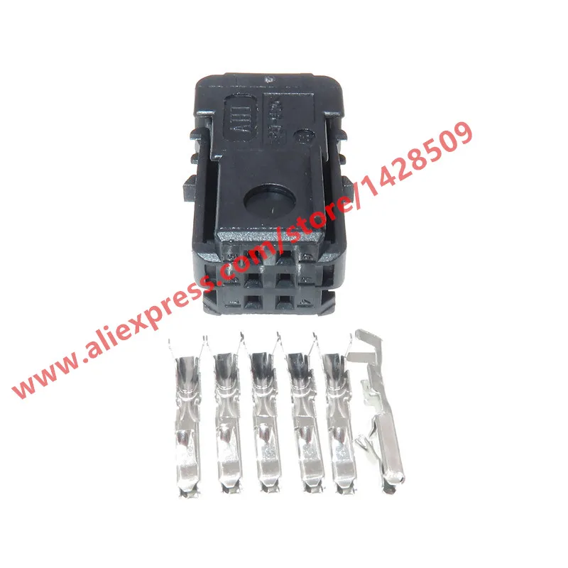 1 Set 6 Pin Automotive Female Connector With Terminals For Car Wiring ...