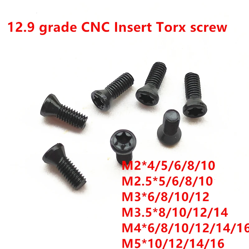 10Pcs M2 M2.2 M2.5 M3 M3.5 M4 M5 M6 grade 12.9 Insert Torx Screw ...