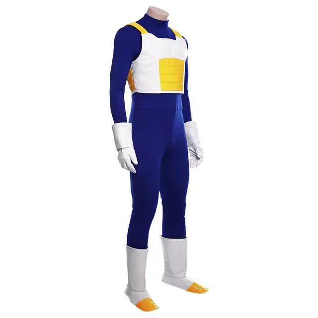 Anime Dragon Ball Z Vegeta Jumpsuit Cosplay Costume Full Set ...