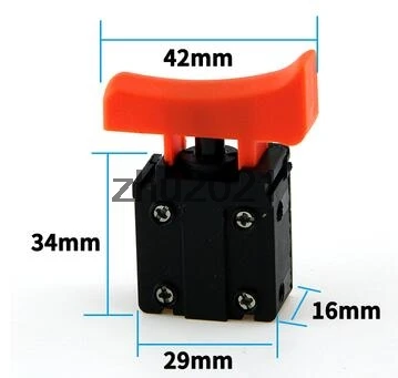 FA3-10/2D AC 250V 10A DPST NO Momentary Electric Power Tool Trigger ...