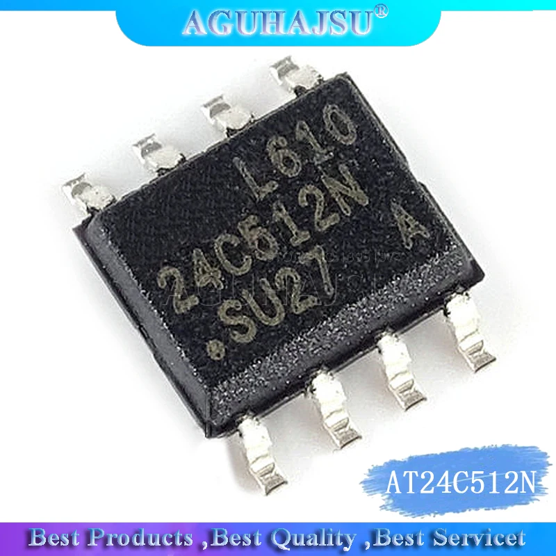 5pcs At24c512n 24c512 Sop-8 Smd 8-pin Narrow Body Memory Ic ...