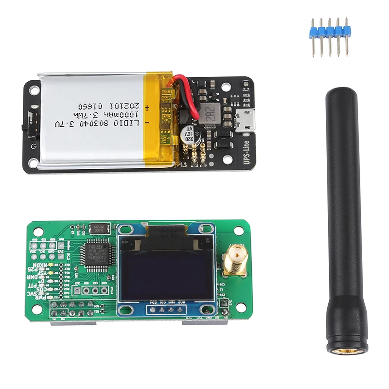 New UPS Lite Module + MMDVM Hotspot UHF VHF UV Make MMDVM Portable For P25 DMR YSF DSTAR NXDN ...