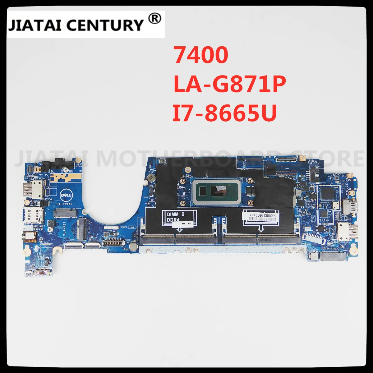 Placa base LA G871P para portátil Dell Latitude 7400, M2JD3, 0M2JD3, CN 0M2JD3 W/ i7 8665U, CPU ...