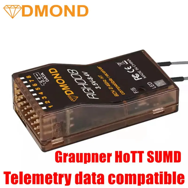 Dmond – Récepteur De Télémétrie 8ch Rgh008 Graupner Hott + Sumd ...