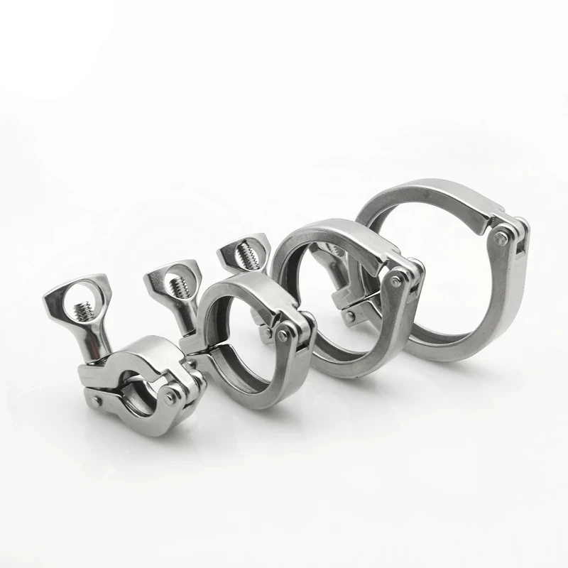 0.5" 1" 1.5" 50.5mm 34mm 25.4mm Stainless Steel Sanitary Tri Clamp ...