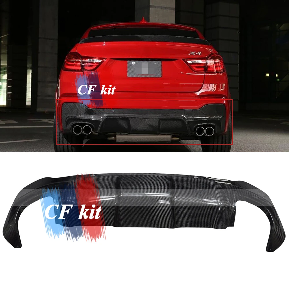 CF-Kit-Top-Quality-Rear-Bumper-Lip-Spoiler-Diffuser-For-BMW-F26-Real ...