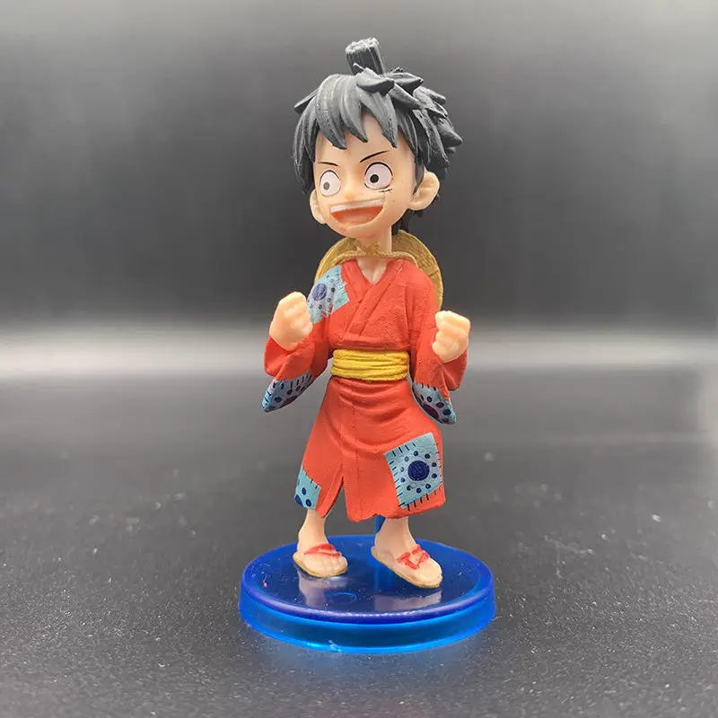 One Piece Luffy Zoro Bepo Robin Kimono Tama mini figures | One piece ...