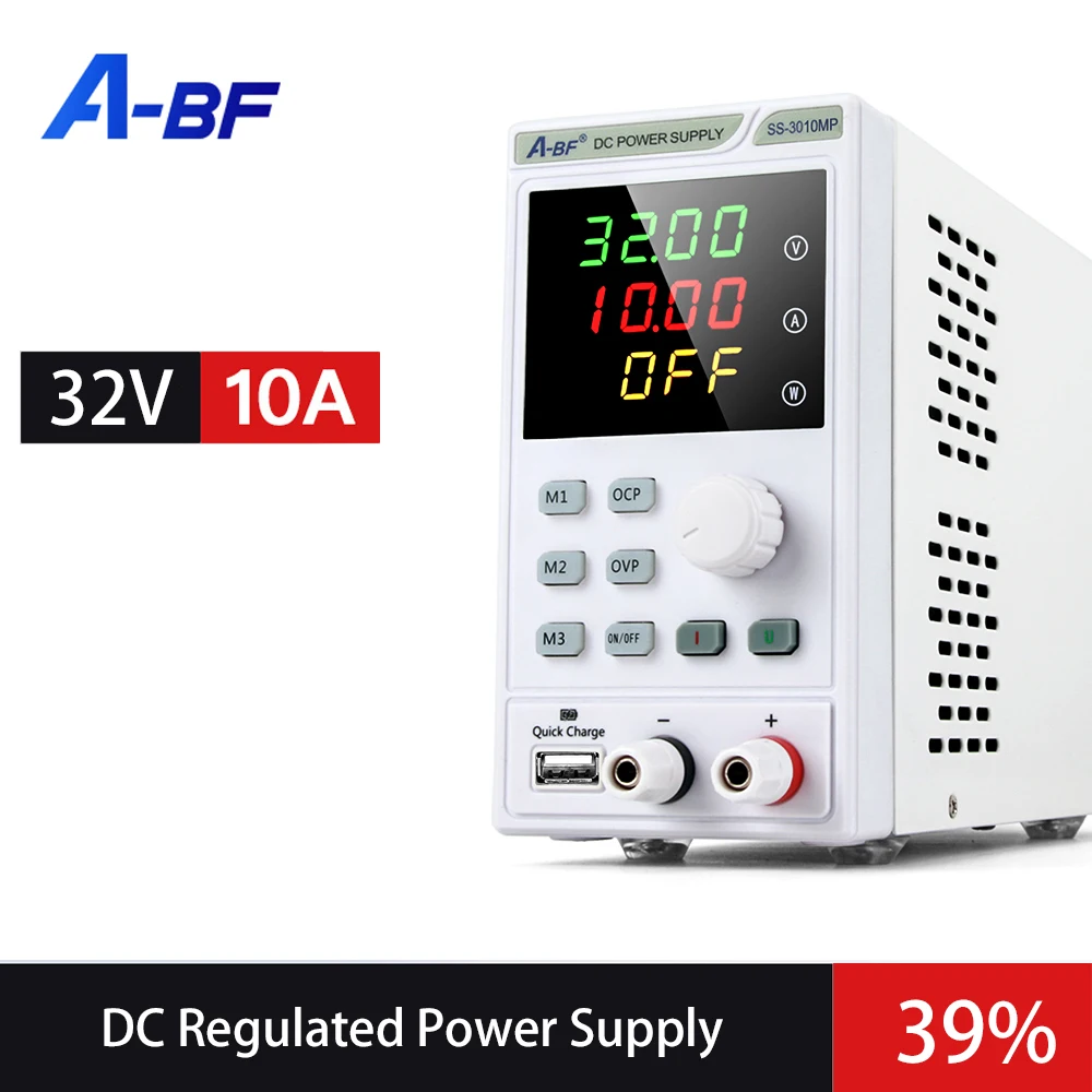 A-bf Usb Laboratory Dc Power Supply 32v 10a Adjustable 4 Digit Mini ...