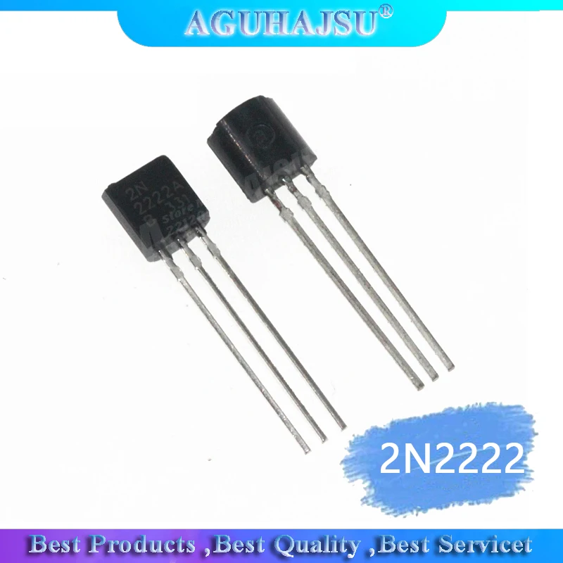 100PCS-Transistor-2N2222-2N2222A-TO-92-new-NPN-type-low-power ...