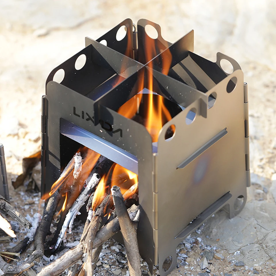 Folding Titanium Lixada Camping Titanium Folding Camp Stove With ...