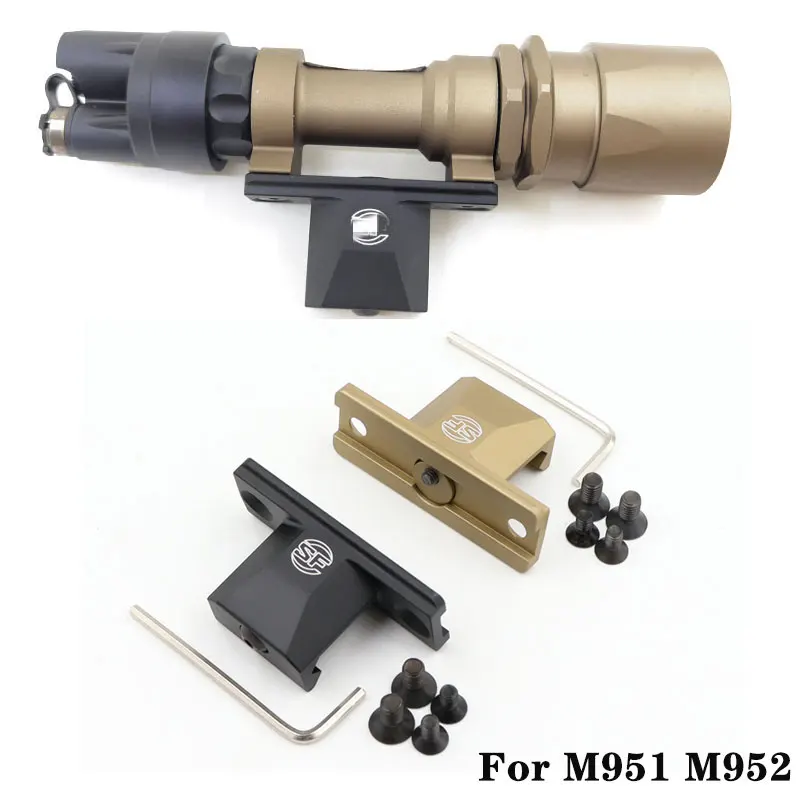 Tactical-Airsoft-Surfire-RM45L-Off-Set-Mount-For-Surefir-M951-M952-M620 ...