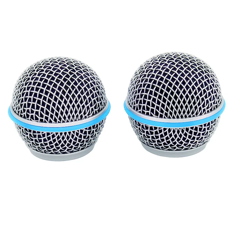 2pcs Microphone Ball Head Grill Mesh Cover Beta 58a Windscreen ...