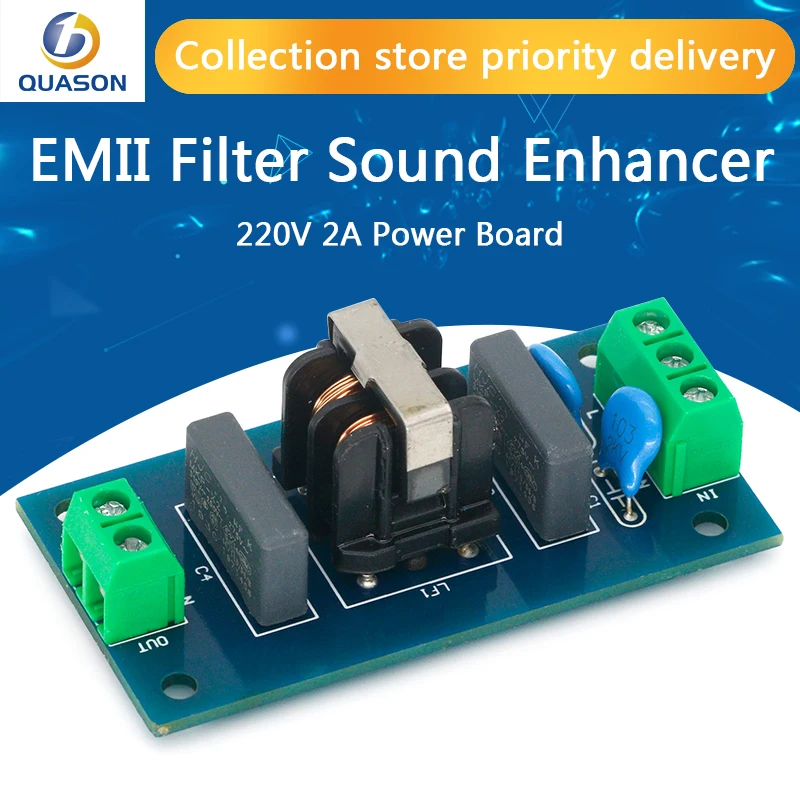 EMI Filter Sound Booster Filter Socket 220V 2A EMI Filter Module Power ...