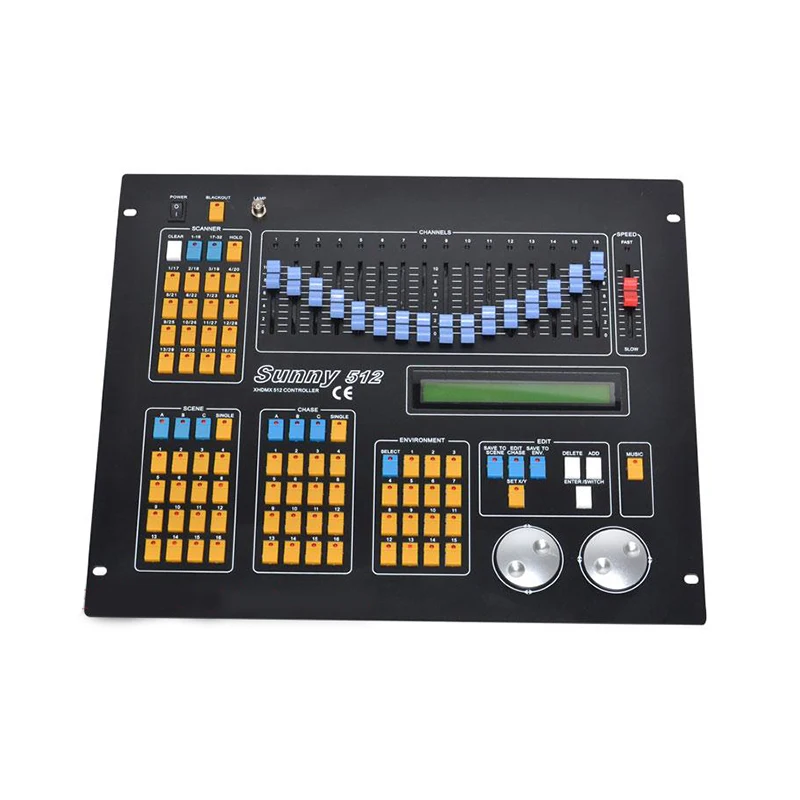 Dj 조명 Dmx 컨트롤러 512 Dmx 콘솔 Led 이동 헤드 라이트 빔 파 효과 파티 무대 조명 컴퓨터 콘솔 프로젝터 무대 조명 효과 Dmx 컨트롤러무대 조명 영향