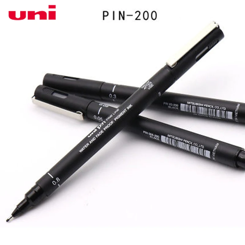 2 uds UNI pluma de dibujo aguja de arte estudiante de dibujo gancho ...