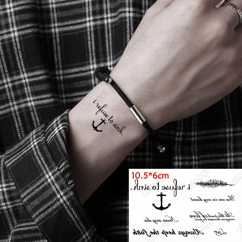 Cute Anchor Tattoos I Refuse To Sink