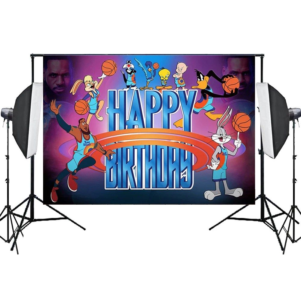 Customizable Space Jam Cartoon Theme Kid Birthday Party Supplies ...