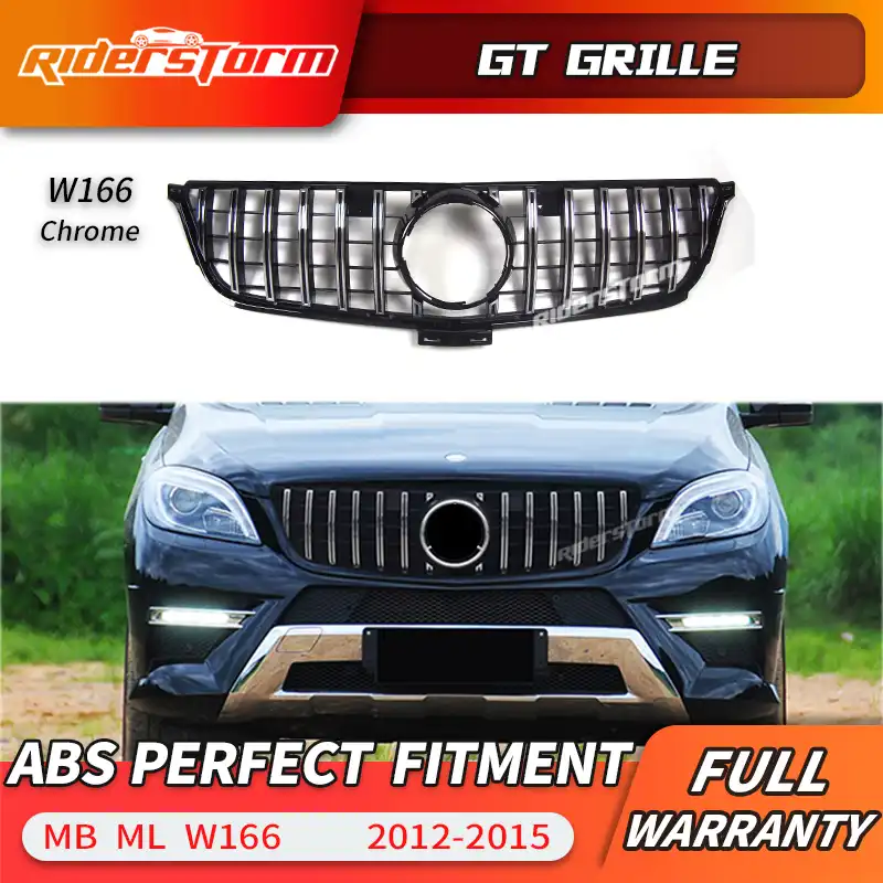 GL Class GT Grill Vertical Style For Mercedes Benz X166 SUV Auto 2013 ...