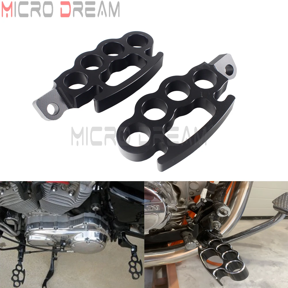 Motorcycle Flying Knuckle Footpegs Footrests Custom For Harley ...