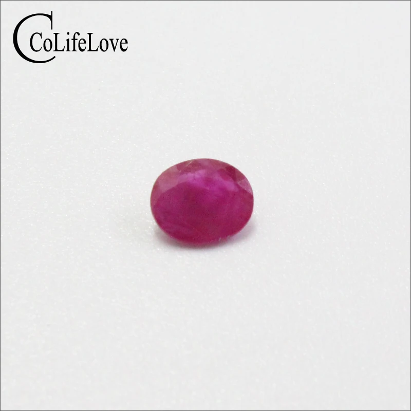 100% Natural Ruby Loose Gemstone 4mm*5mm and 5mm*6mm Real I Grade Ruby ...