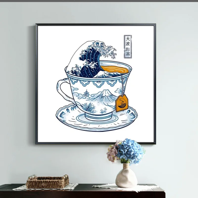 Japanese Famous Painting Teapot Creative Mural Posters And Prints ...