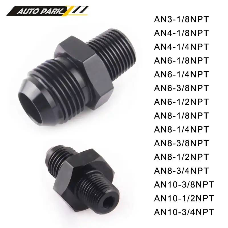 universal UNF JIC AN to NPT thread male fitting Hose Connector ...