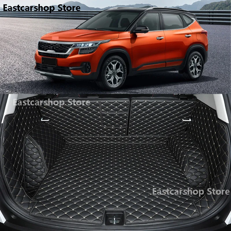 For Kia Seltos Kx3 2020 2021 Car All Inclusive Rear Trunk Mat Cargo ...