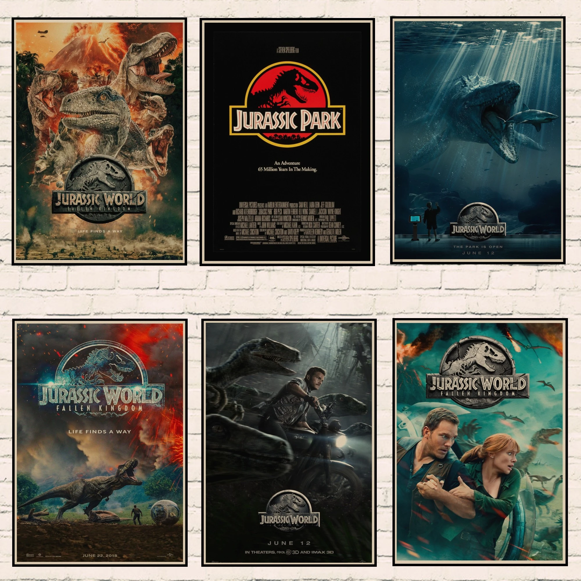 Jurassic Park Dinosaur Poster