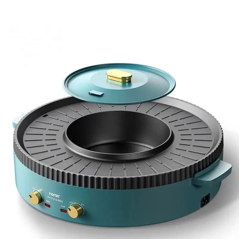 Multifunctional Hot Pot Grilling All in one Pot Household Korean style ...