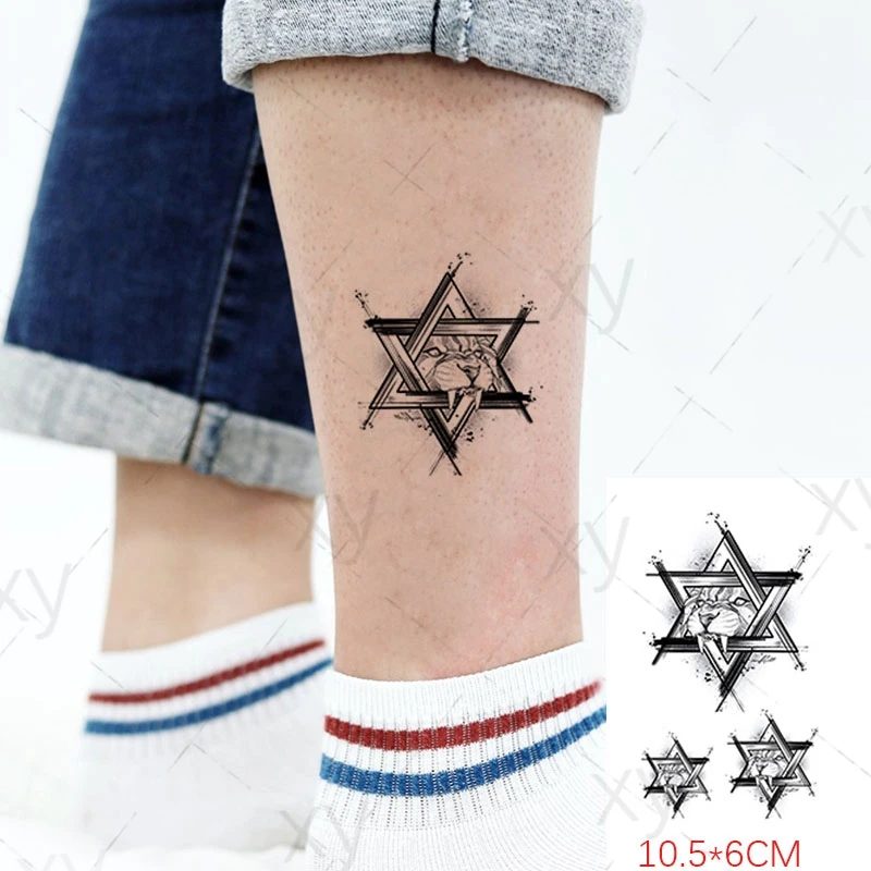 Star Of David Cross Tattoo