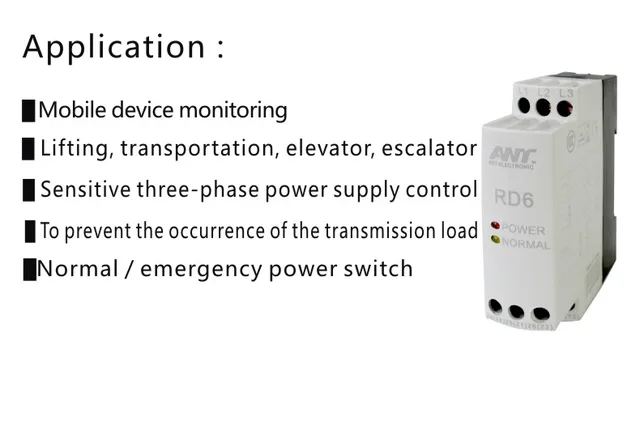 Rd6 Phase Sequence Over Voltage Protection Monitor Relay, 49% OFF