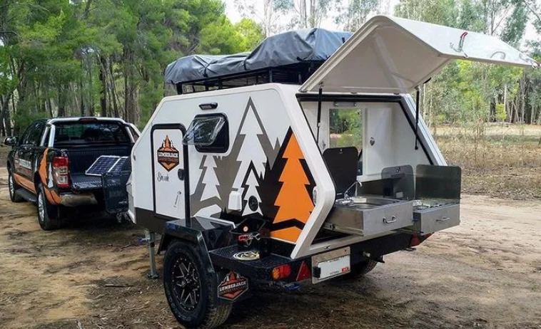 Customized Fiberglass Mini Off Road Teardrop Caravan Camper Trailer for ...