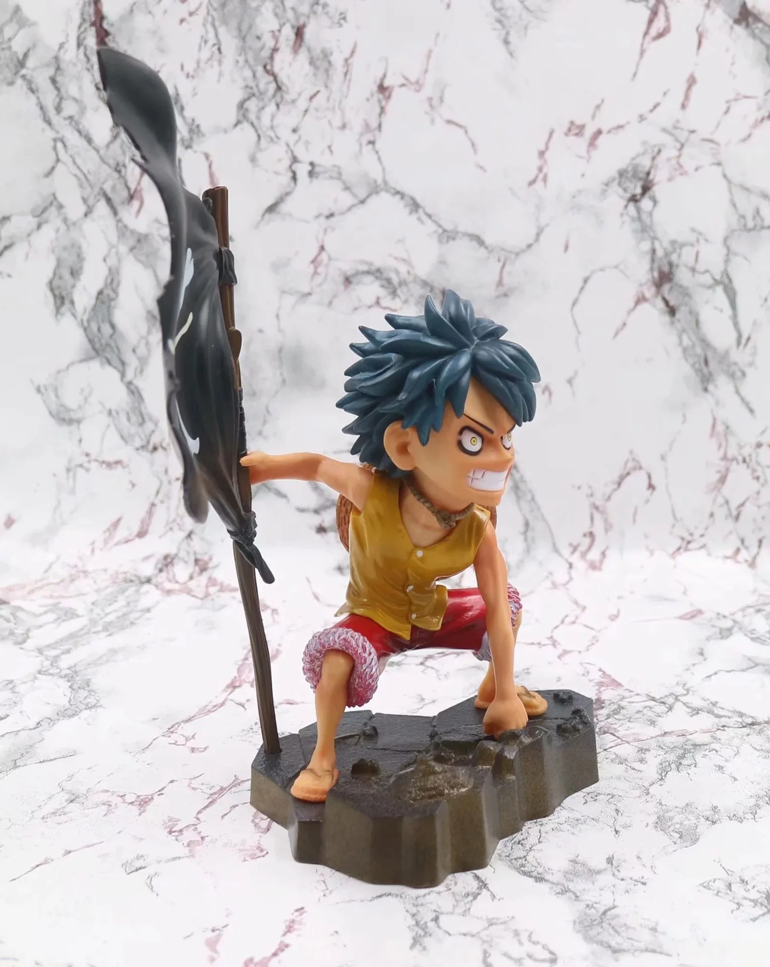 One Piece Modeling King Flag Luffy Red Yellow And Black Limited Edition ...