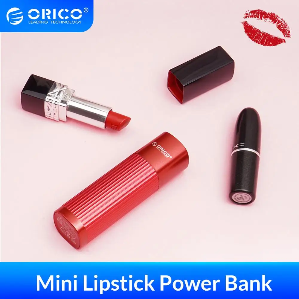 ORICO-3200mAh-Mini-Portable-Woman-Lipstick-Mobile-Power-Bank-External ...
